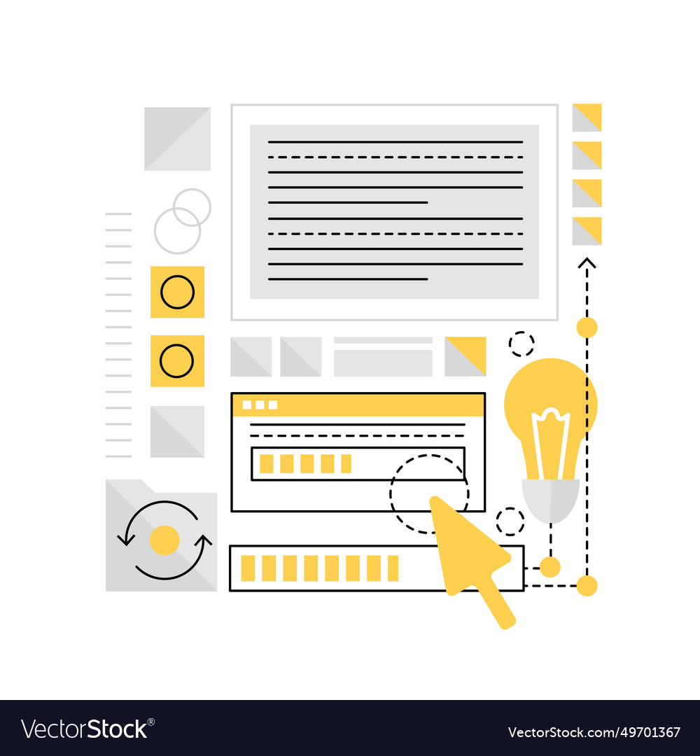 Web programming system Royalty Free Vector Image