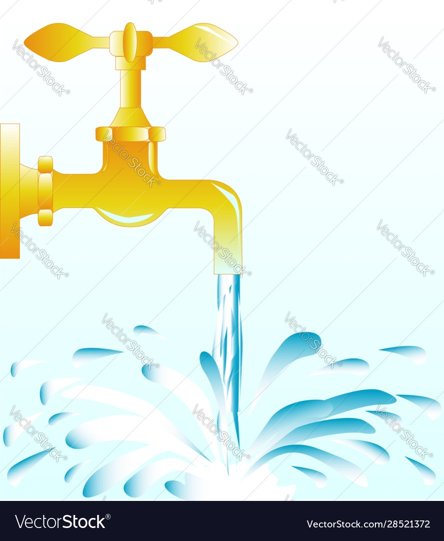 Brass tap Royalty Free Vector Image - VectorStock