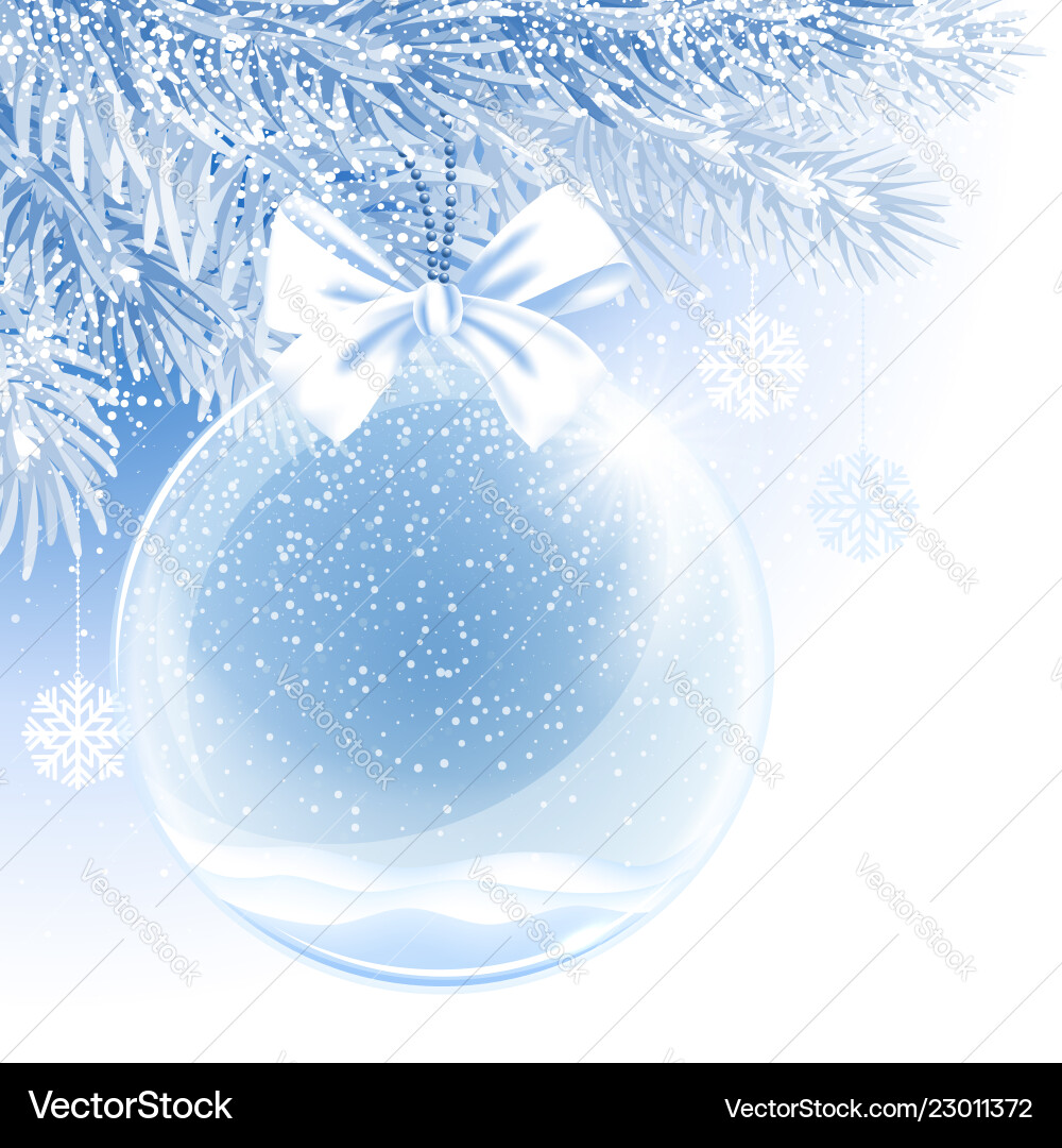 Christmas and new year ball Royalty Free Vector Image