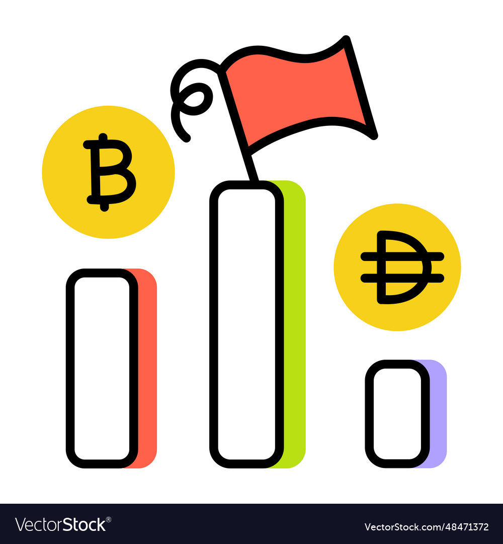 Crypto analytics Royalty Free Vector Image - VectorStock