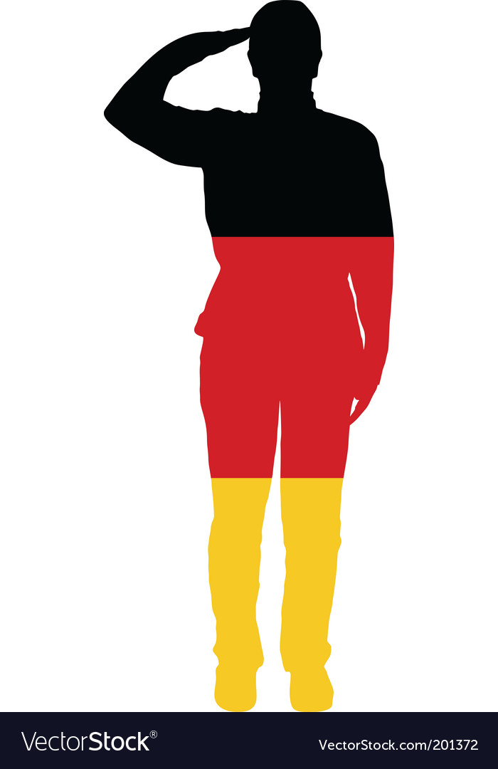 German salute Royalty Free Vector Image - VectorStock
