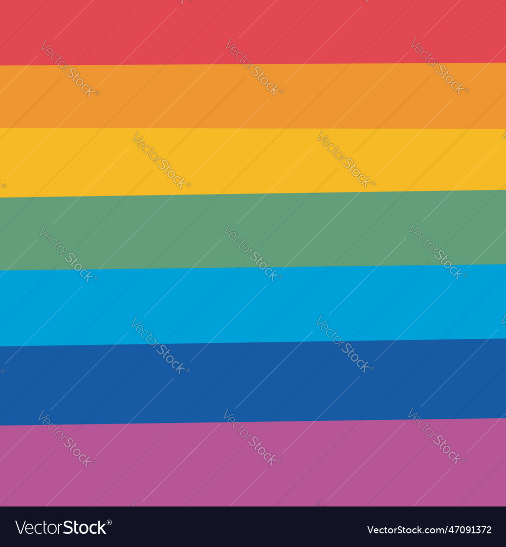 Rainbow lgbtq pride flag of Royalty Free Vector Image