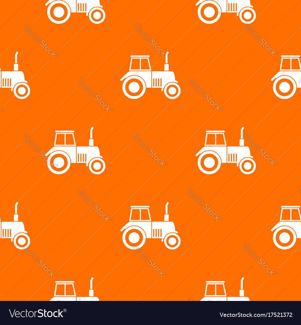 Tractor pattern seamless Royalty Free Vector Image