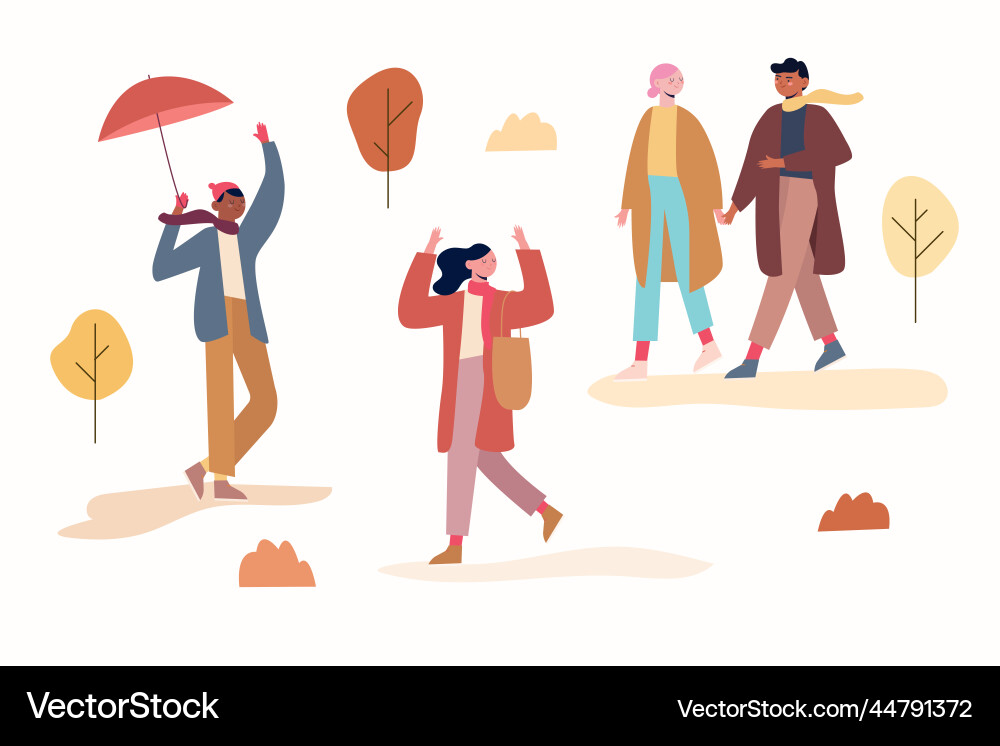 With autumn theme clothing design Royalty Free Vector Image