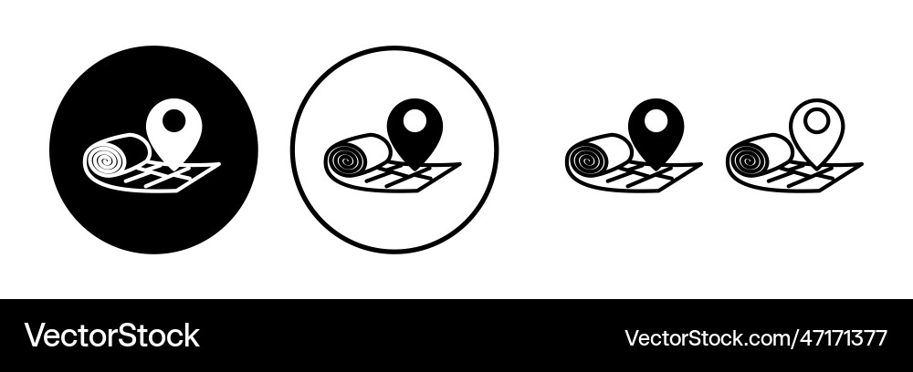 Address icon location icon symbol pin Royalty Free Vector