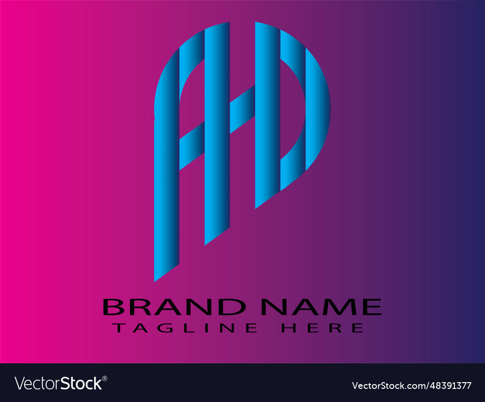 Ahd logo Royalty Free Vector Image - VectorStock