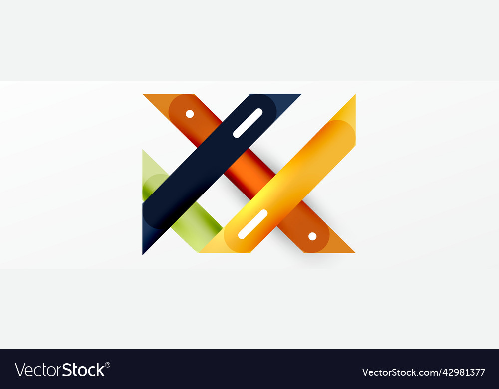 Background overlapping lines dynamic Royalty Free Vector