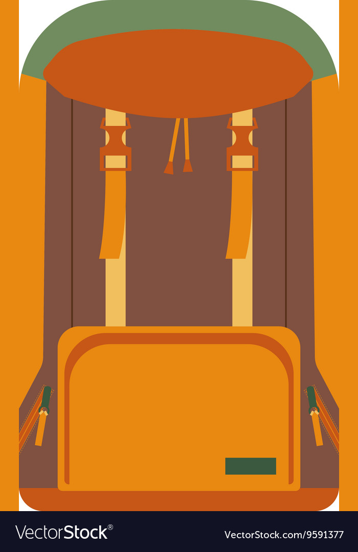 Cartoon backpack icon Royalty Free Vector Image