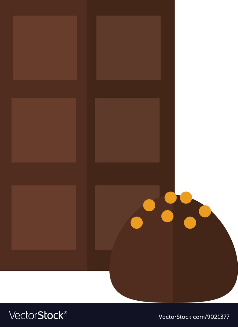 Chocolate truffle Royalty Free Vector Image - VectorStock