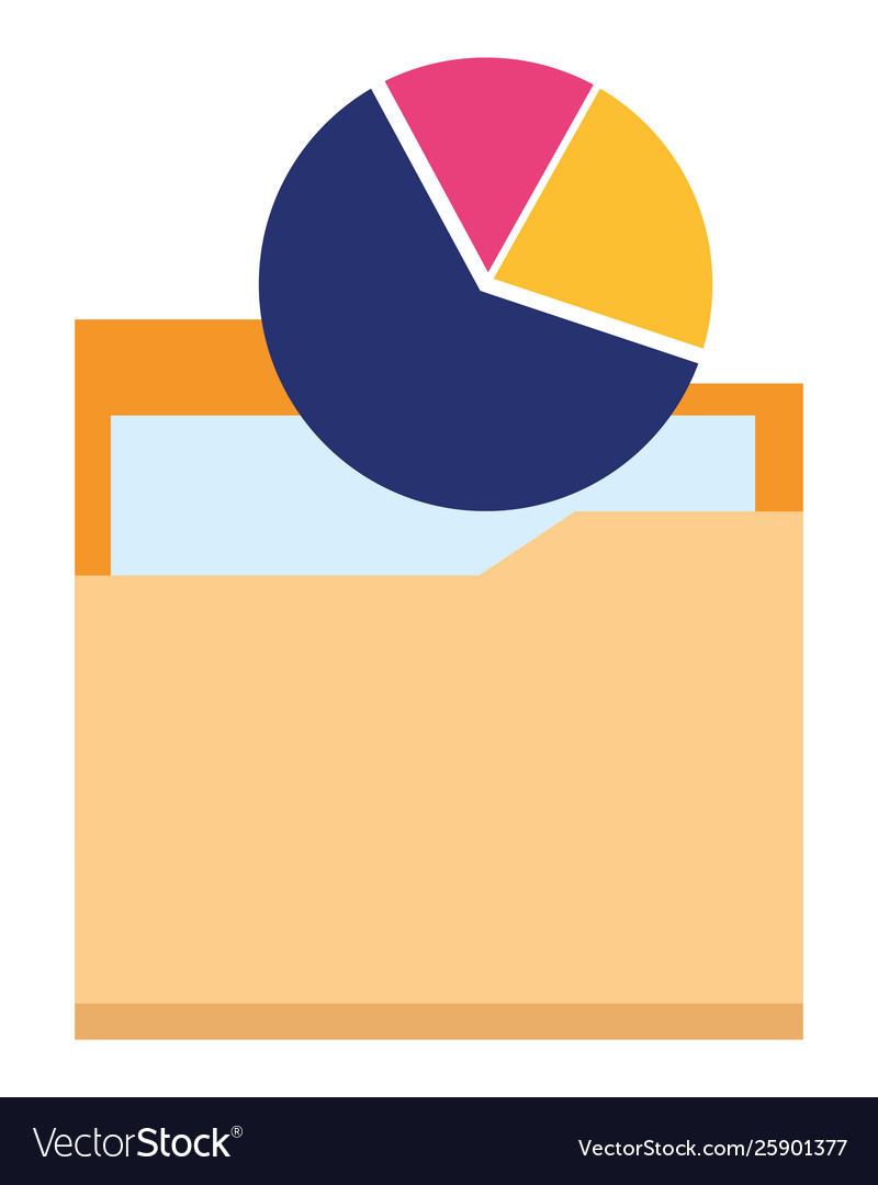 Documents folder files icon cartoon Royalty Free Vector