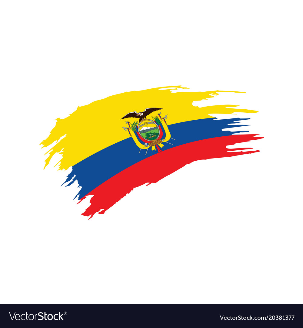 Ecuador flag Royalty Free Vector Image - VectorStock