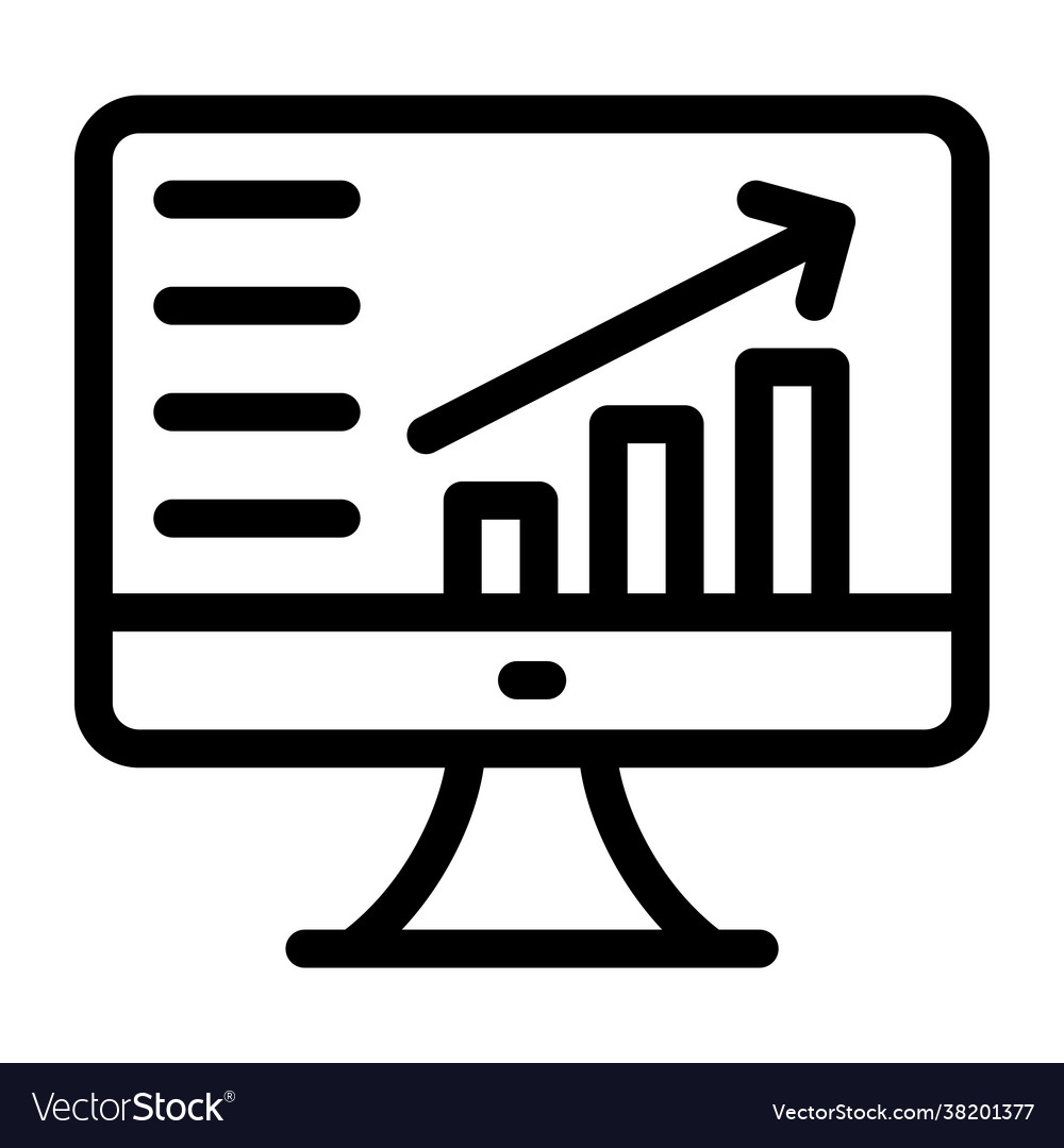 Growth chart Royalty Free Vector Image - VectorStock