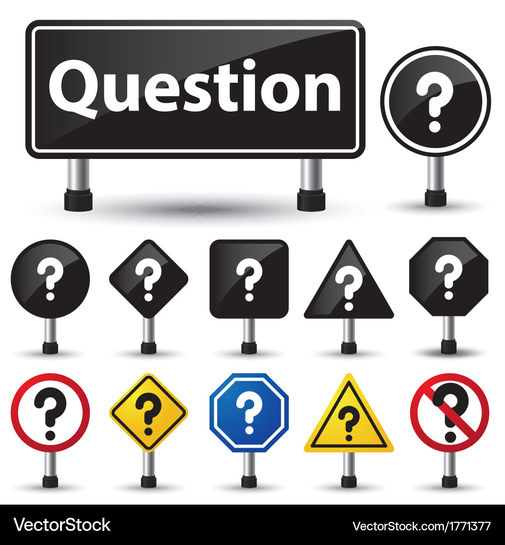 Question mark symbol sign Royalty Free Vector Image