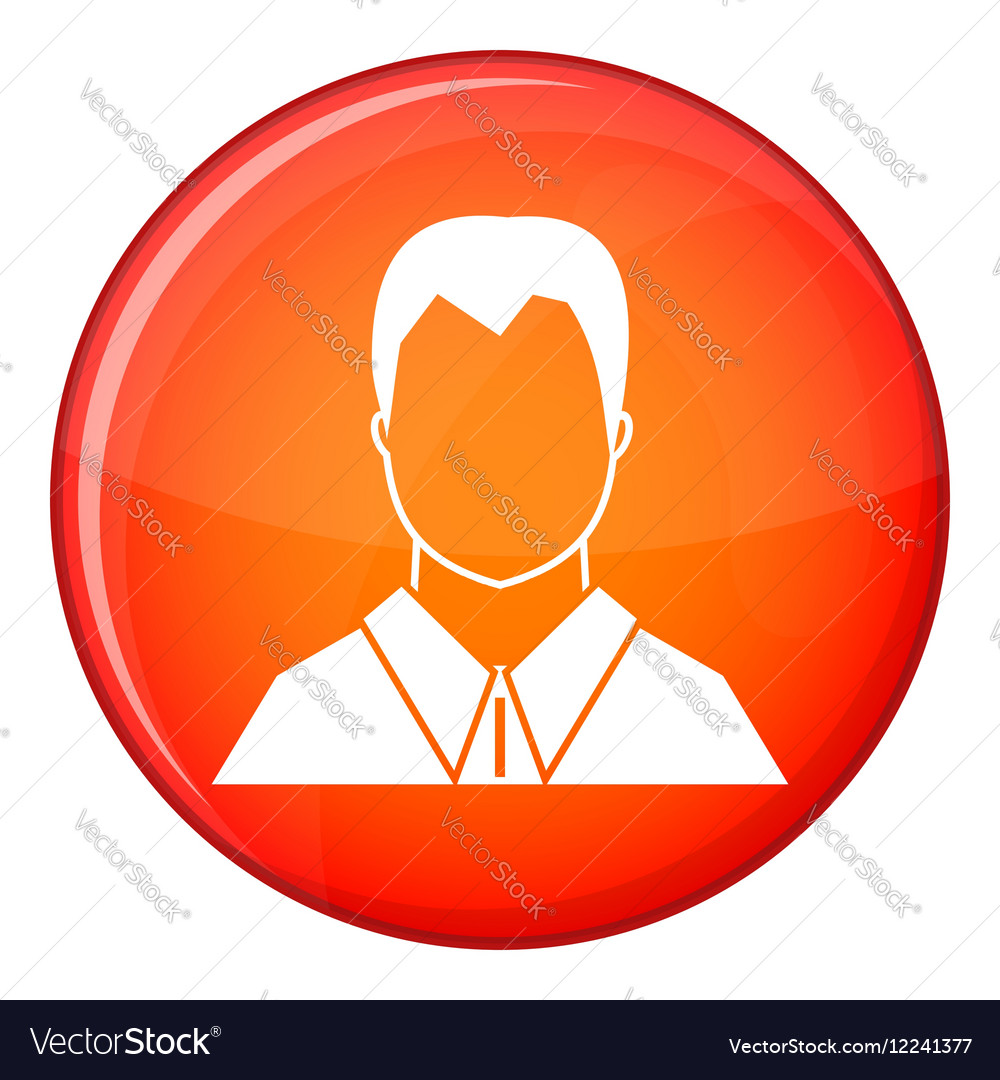 User icon flat style Royalty Free Vector Image