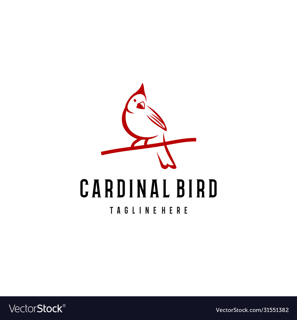 Cardinal logo Royalty Free Vector Image - VectorStock