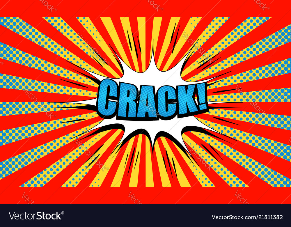 Comic bright dynamic template Royalty Free Vector Image