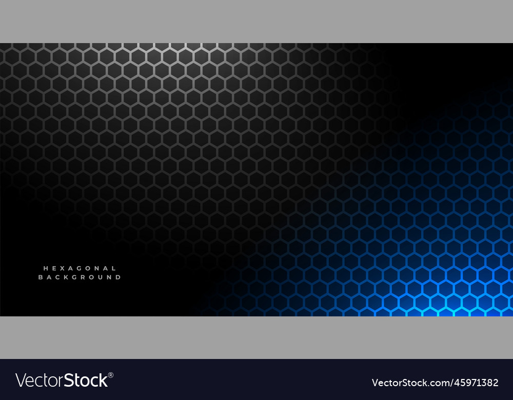 Dark hexagonal pattern texture for a bold Vector Image
