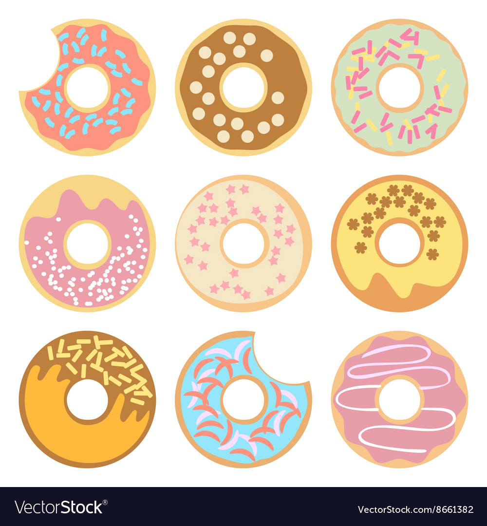 Donut Royalty Free Vector Image - VectorStock