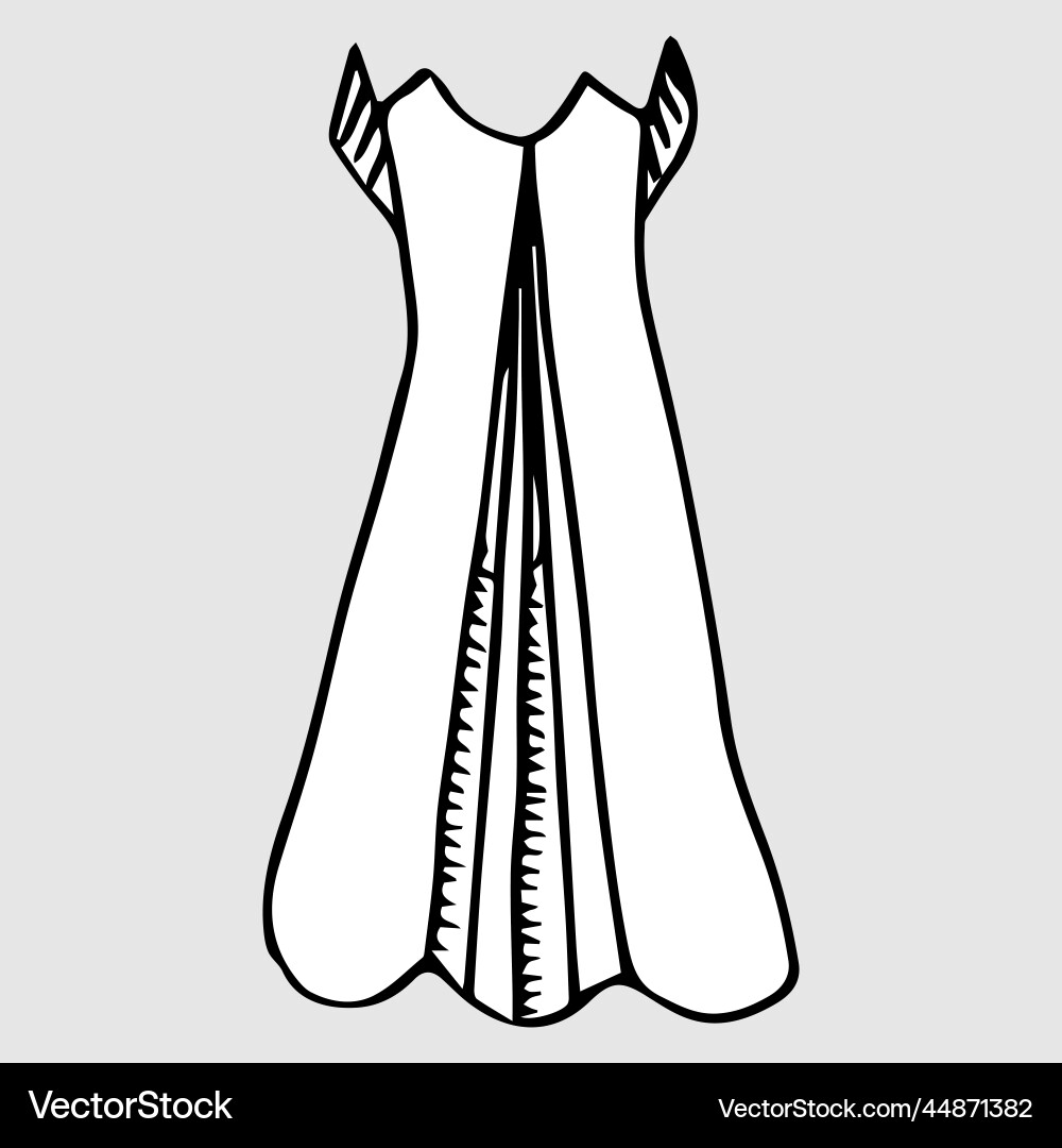 Doodle hand drawing with kid clothes Royalty Free Vector