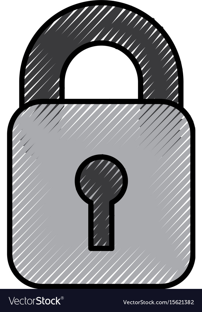 Safe secure padlock icon Royalty Free Vector Image
