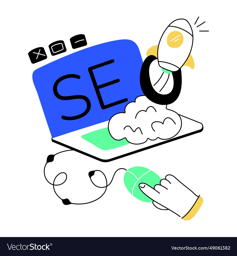 Seo Startup Royalty Free Vector Image Vectorstock 