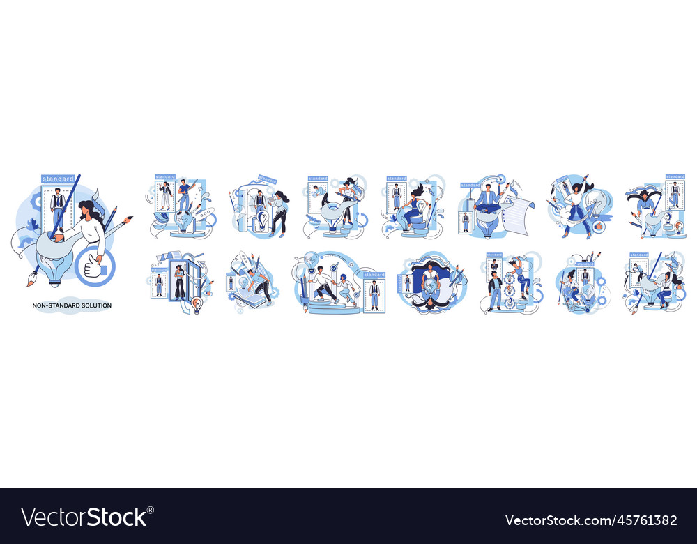 Solution solving problem metaphor answer Vector Image