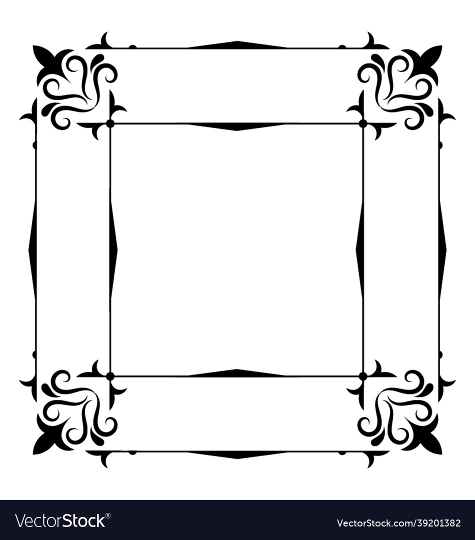 Square frame Royalty Free Vector Image - VectorStock
