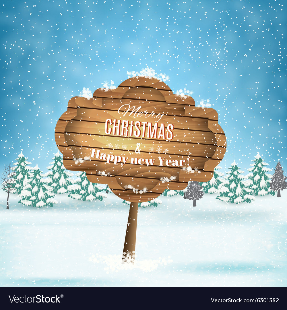 Winter background with presents Royalty Free Vector Image