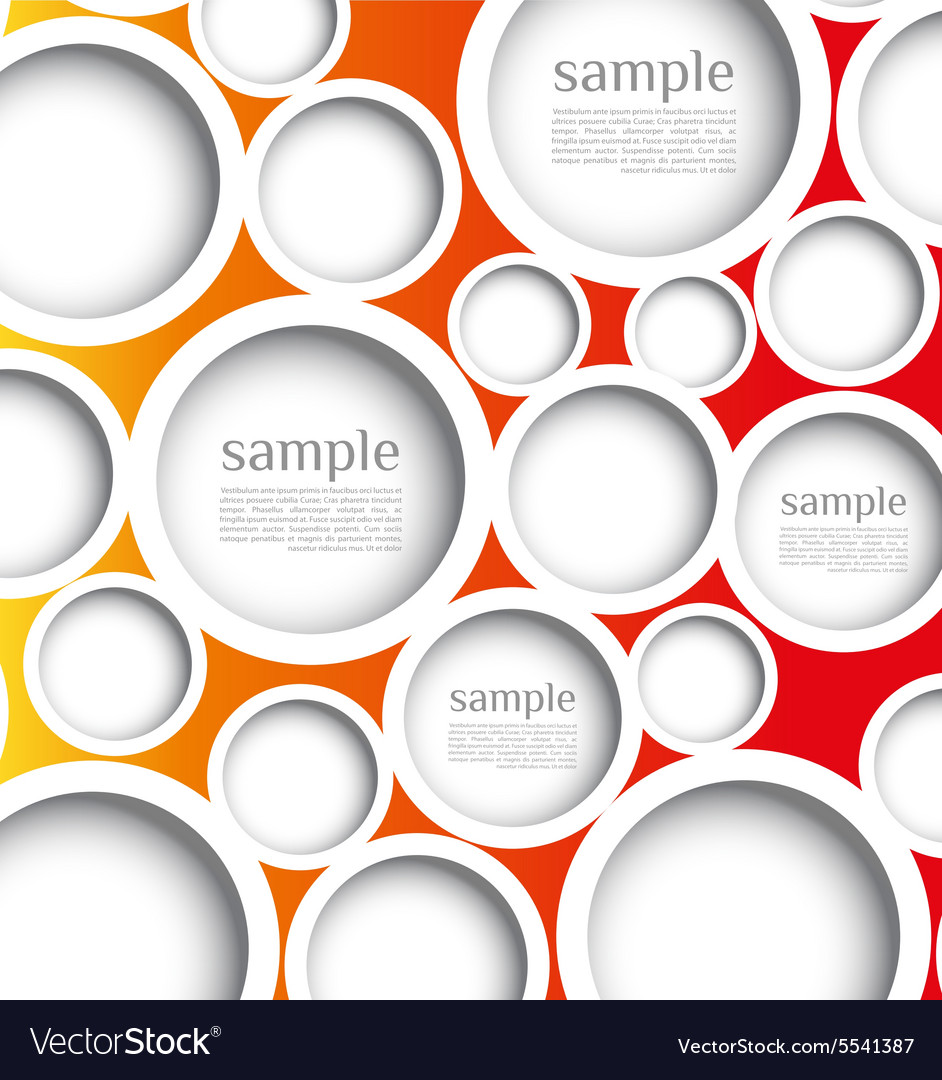 Abstract web design bubble with background Vector Image