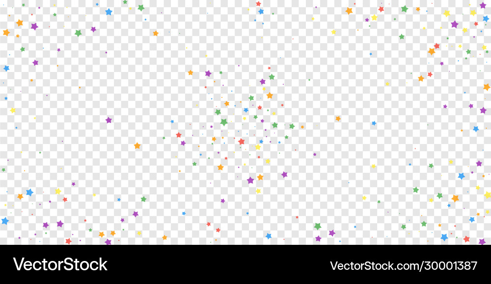 Festive confetti celebration stars joyous Vector Image