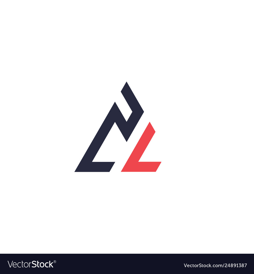 Initial letter triangle logo Royalty Free Vector Image