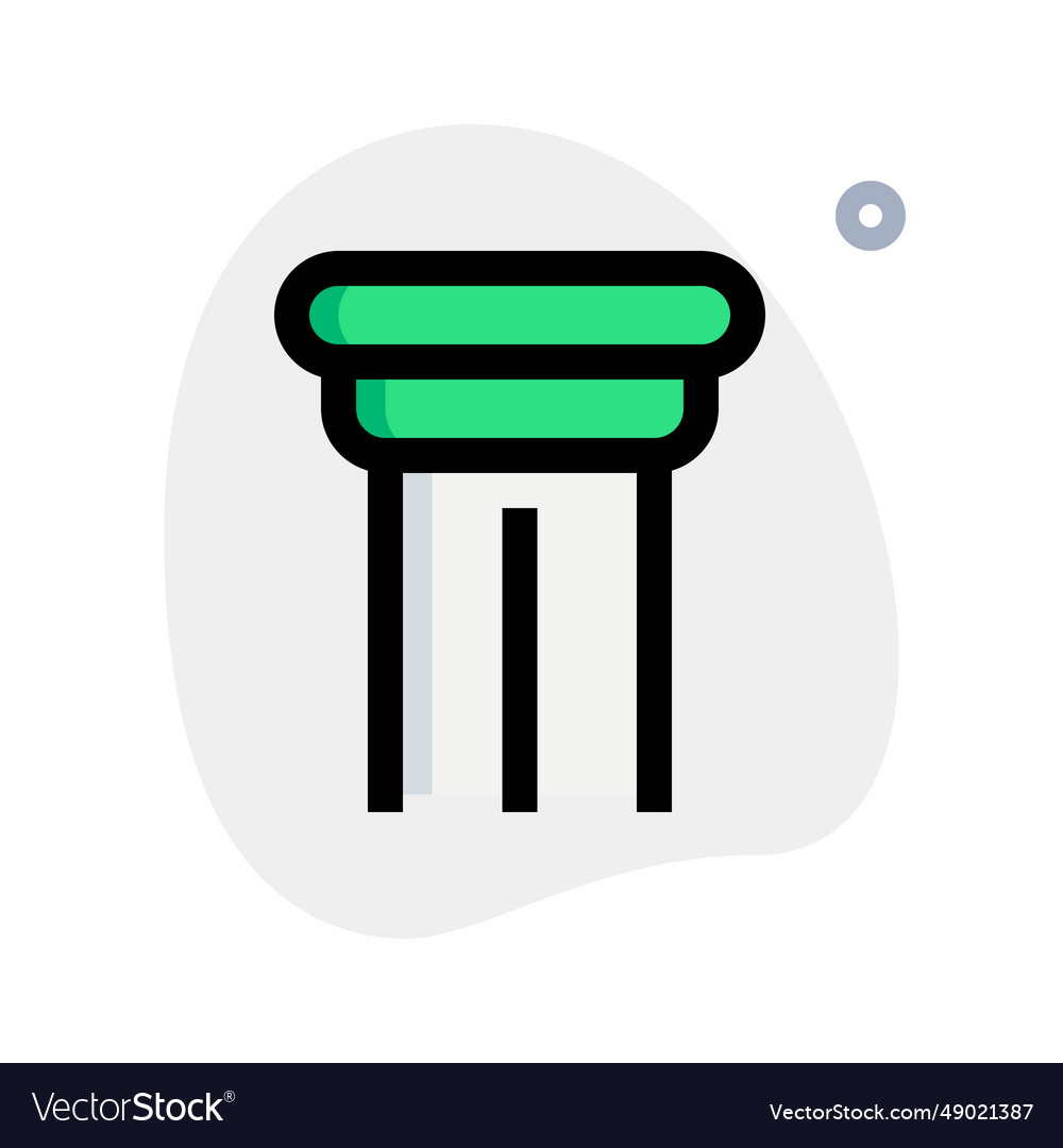 Pillar a structural support in architecture Vector Image