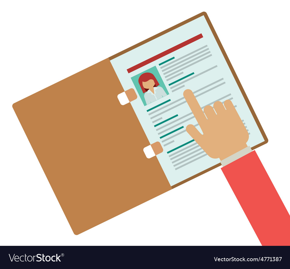 Resume Royalty Free Vector Image - VectorStock