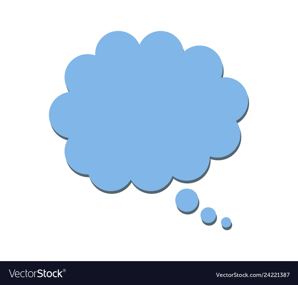 Thought cloud icon Royalty Free Vector Image - VectorStock