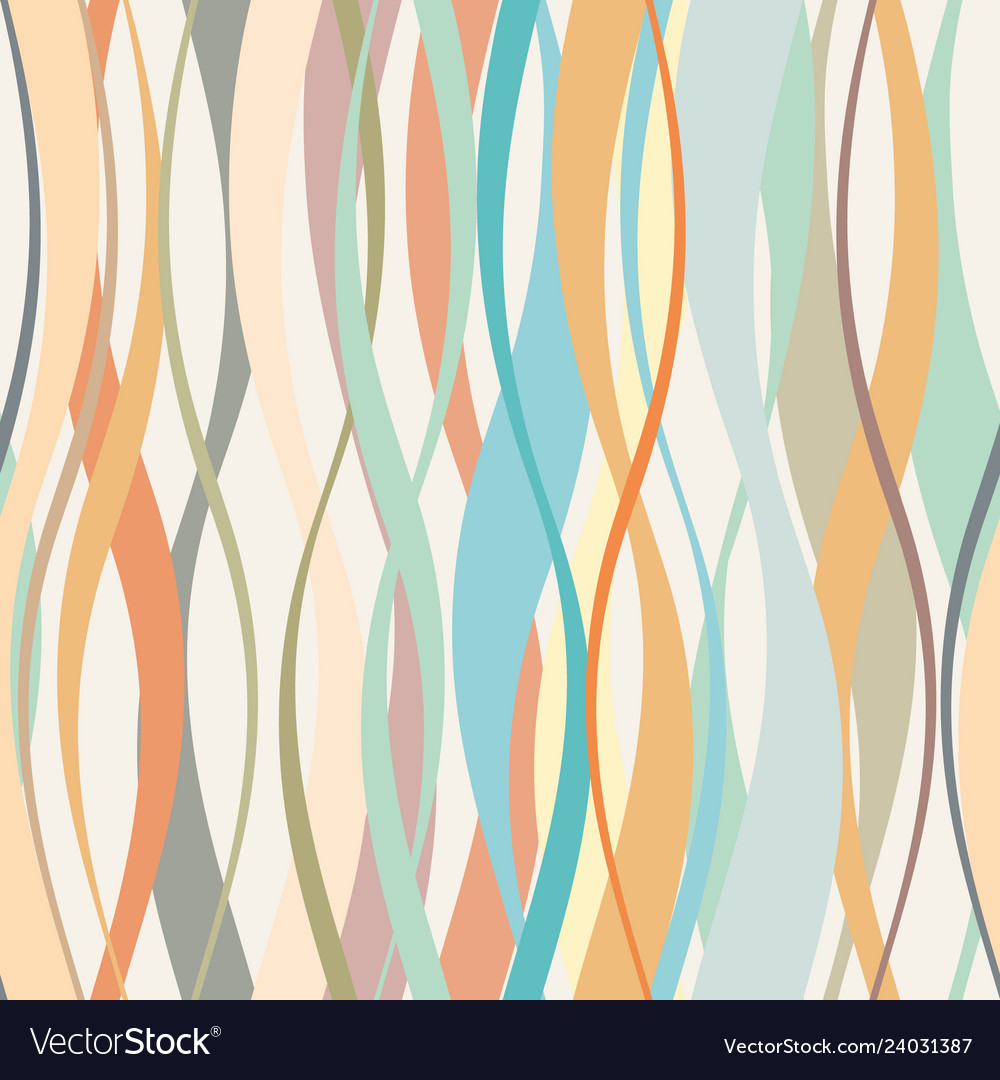 Wavy grid seamless pattern Royalty Free Vector Image