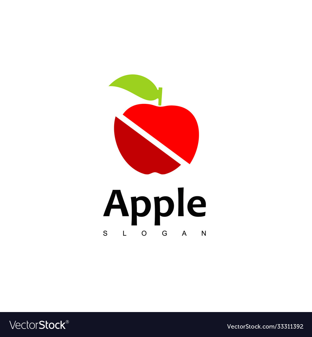 Apple logo design Royalty Free Vector Image - VectorStock