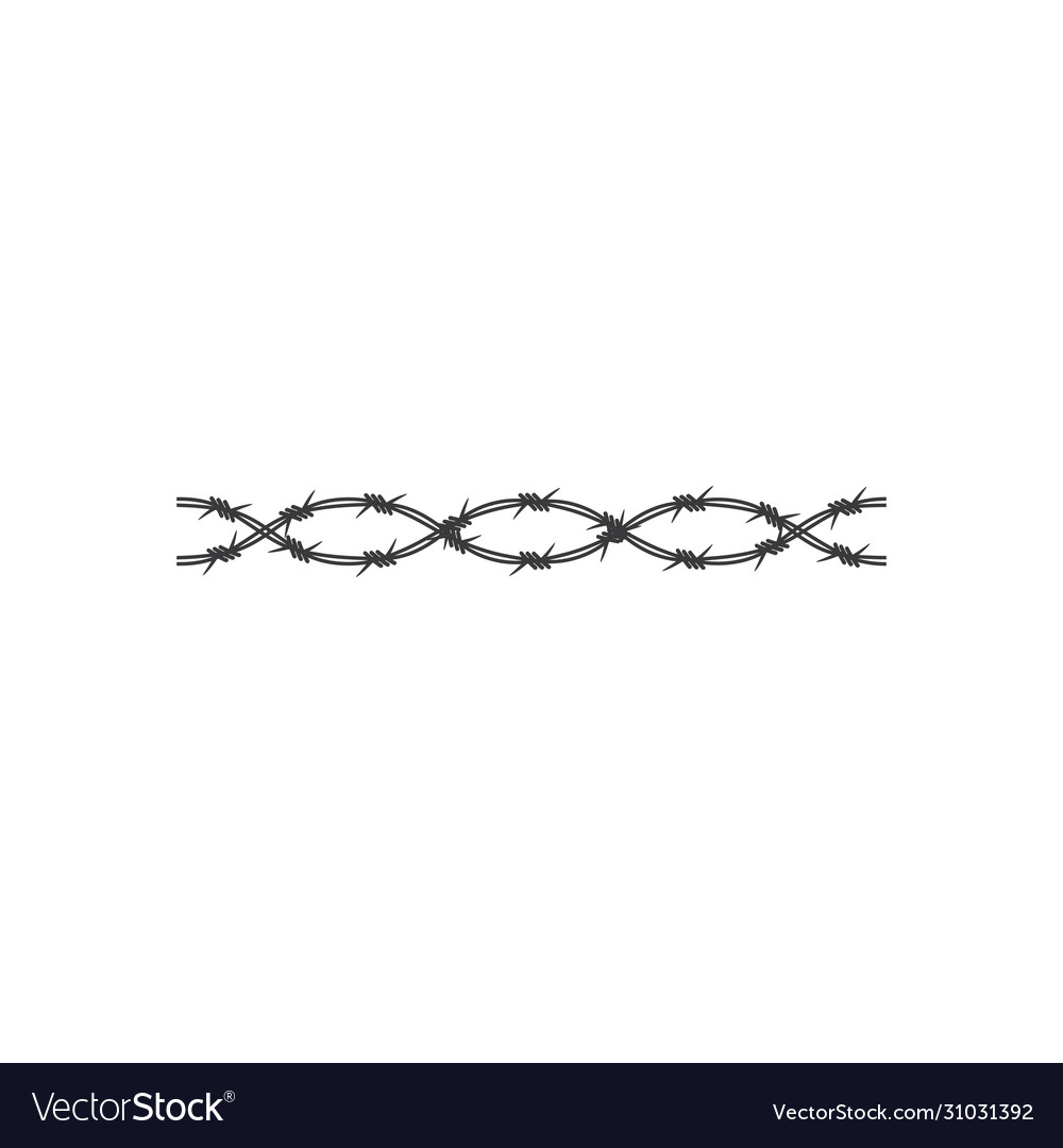 Barbed wire Royalty Free Vector Image - VectorStock