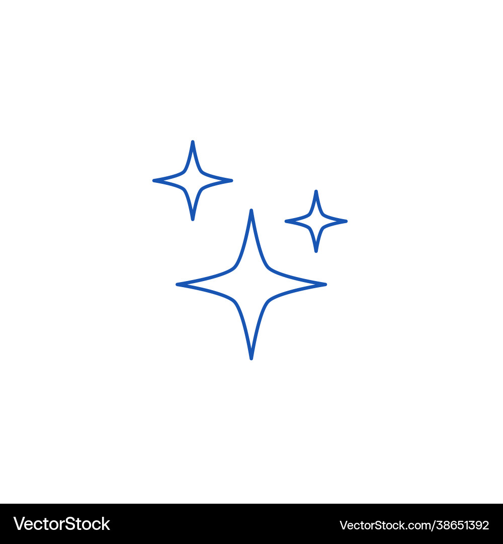 Clean icon line sign isolated on white background Vector Image