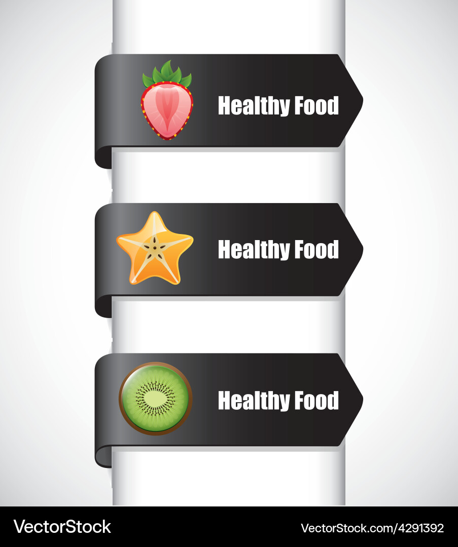 Healthy food infographics Royalty Free Vector Image