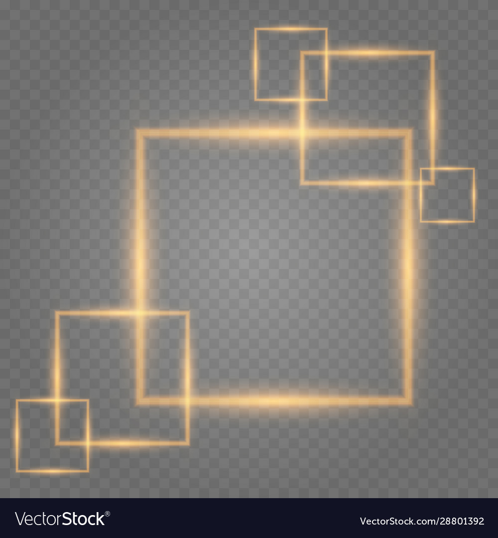 Neon rectangle lamp Royalty Free Vector Image - VectorStock