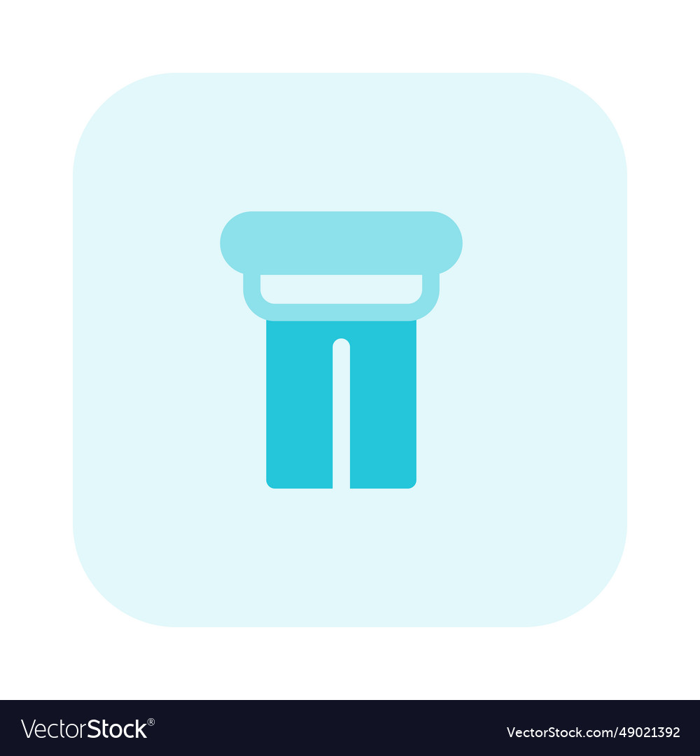 Pillar a structural support in architecture Vector Image