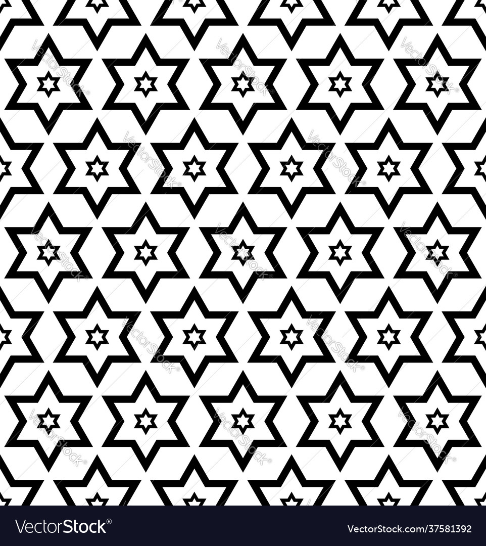 Seamless stars pattern Royalty Free Vector Image