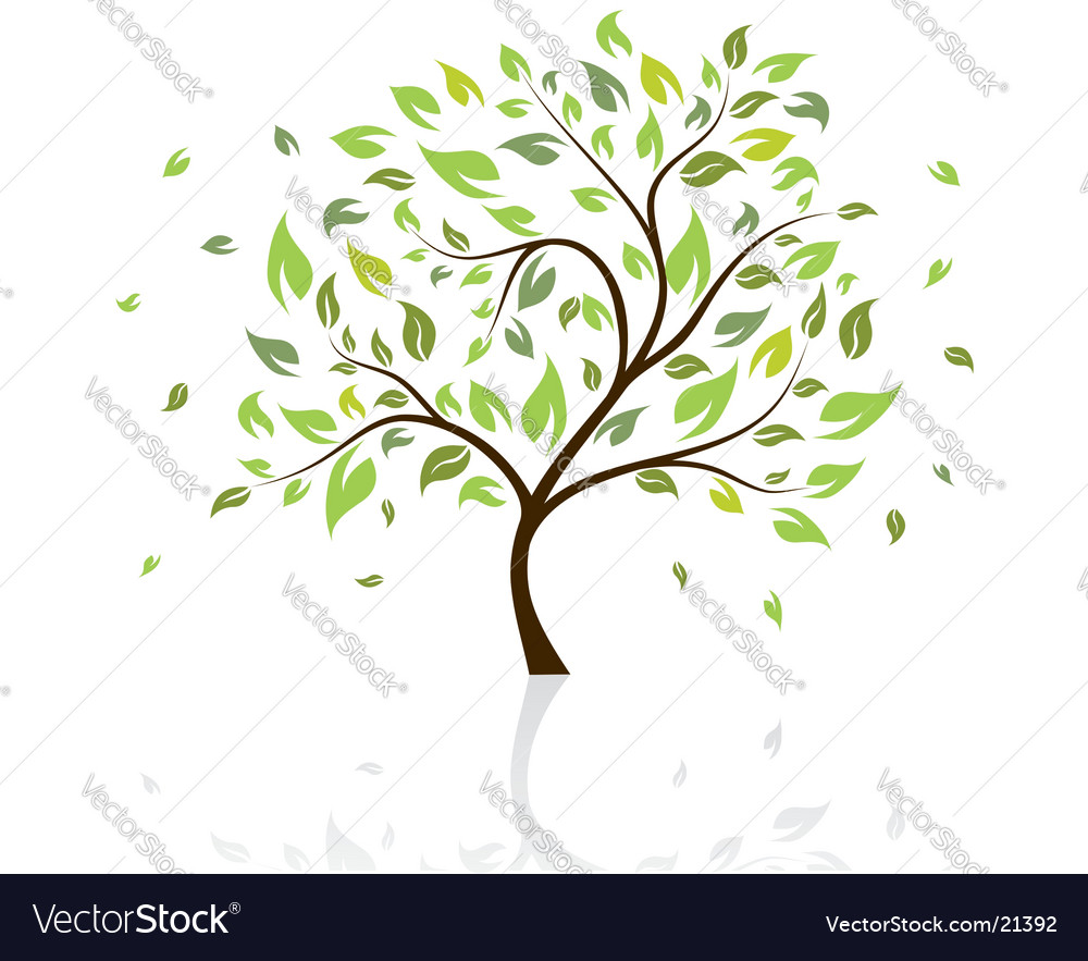 Tree pattern Royalty Free Vector Image - VectorStock
