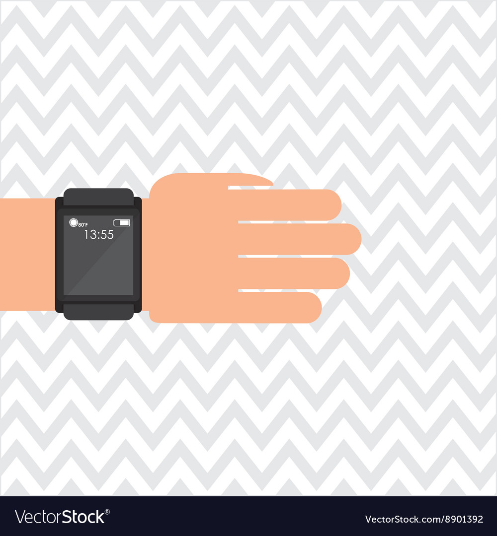 Wearable technology design Royalty Free Vector Image
