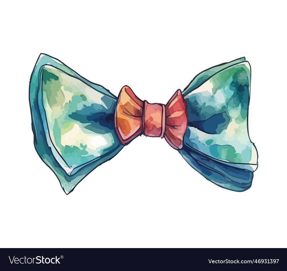 Elegant bow tie icon isolated Royalty Free Vector Image