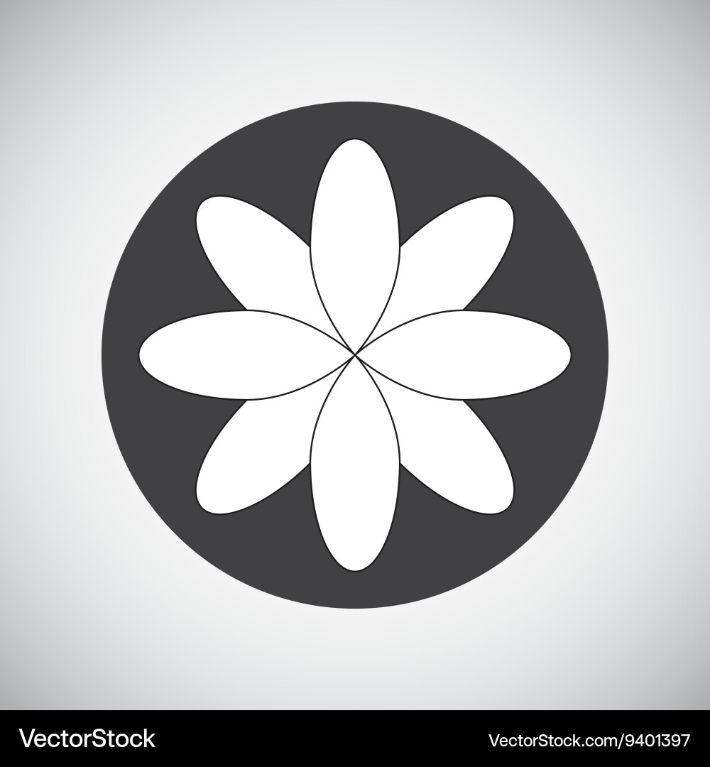 Flower garden icon colorful Royalty Free Vector Image