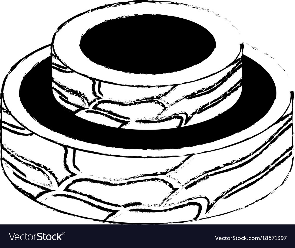 Isometric water source design Royalty Free Vector Image