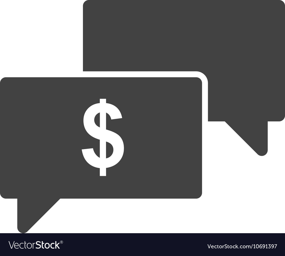 Money talk Royalty Free Vector Image - VectorStock
