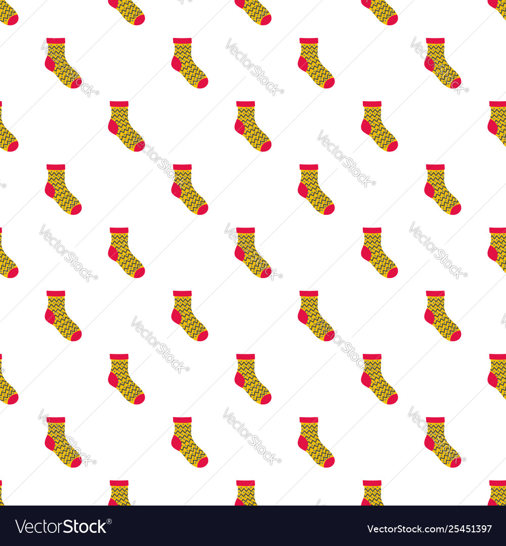 Ornament sock pattern seamless Royalty Free Vector Image