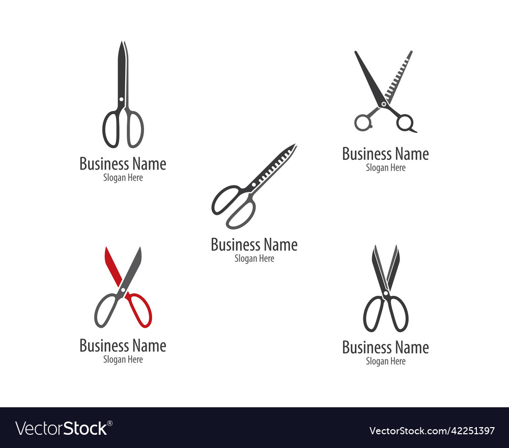 Scissors logo icon Royalty Free Vector Image - VectorStock
